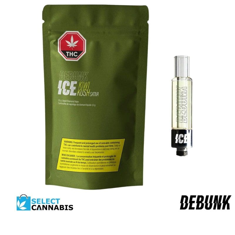 Debunk Ice | Kiwi Kush Liquid Diamonds Vape Cartridge | 1g Debunk Ice | Kiwi Kush Liquid Diamonds Vape Cartridge | 1g